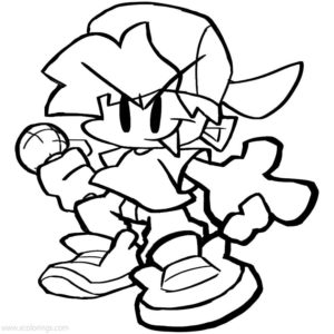 Whitty from Friday Night Funkin Coloring Pages - XColorings.com