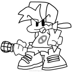 Whitty from Friday Night Funkin Coloring Pages - XColorings.com