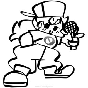 Whitty from Friday Night Funkin Coloring Pages - XColorings.com