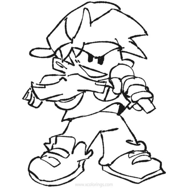 Whitty from Friday Night Funkin Coloring Pages - XColorings.com