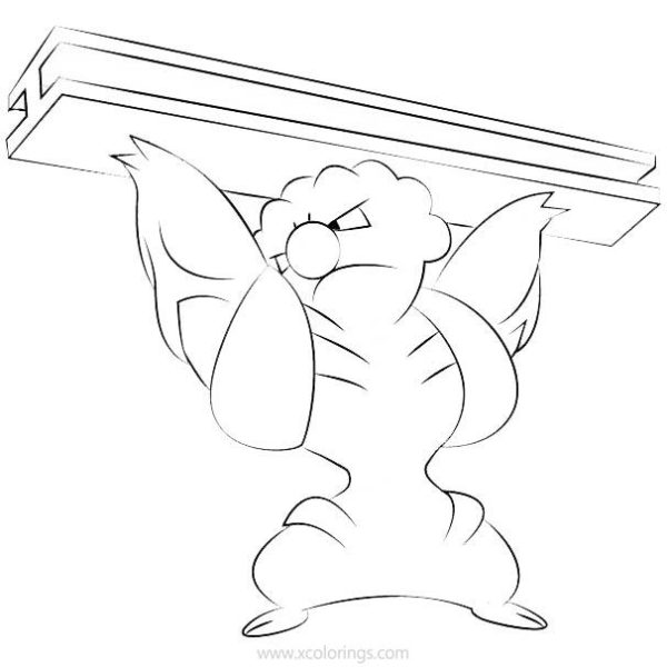 Slakoth Pokemon Coloring Pages - XColorings.com