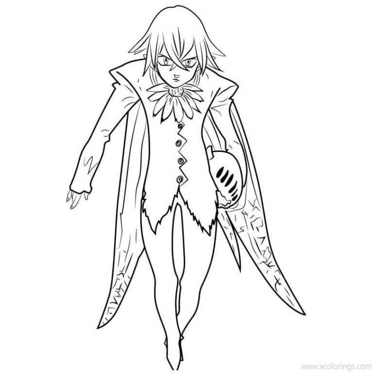 Seven Deadly Sins Coloring Pages Diane Coloring Pages
