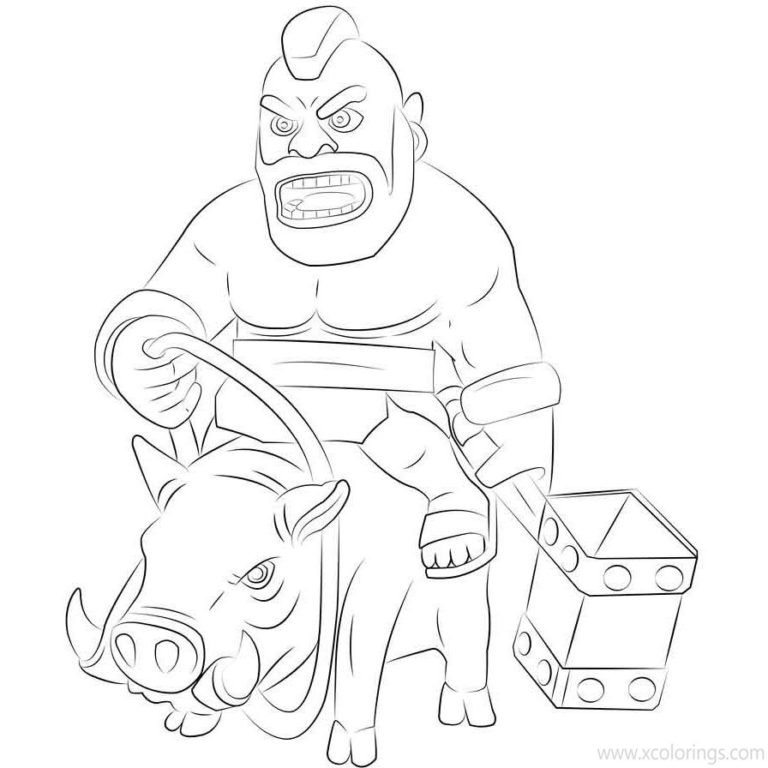Mega Knight Clash Royale Coloring Pages - XColorings.com