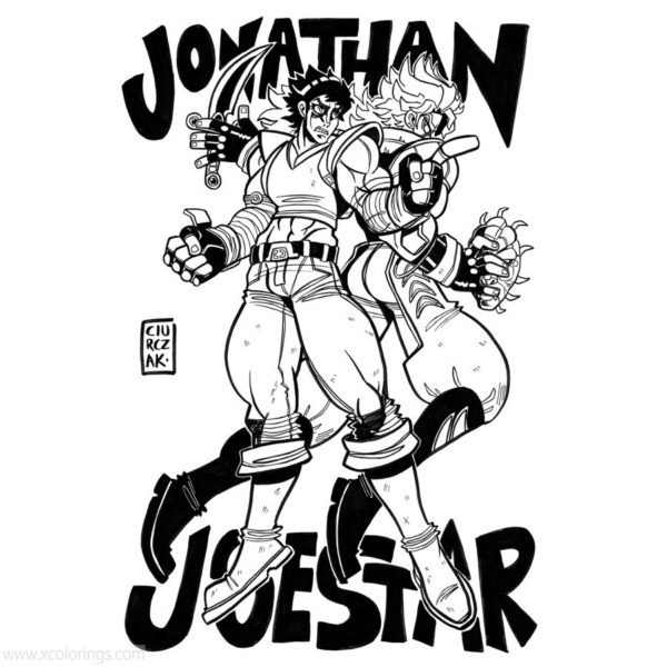 JoJo's Bizarre Adventure Coloring Pages Character - XColorings.com