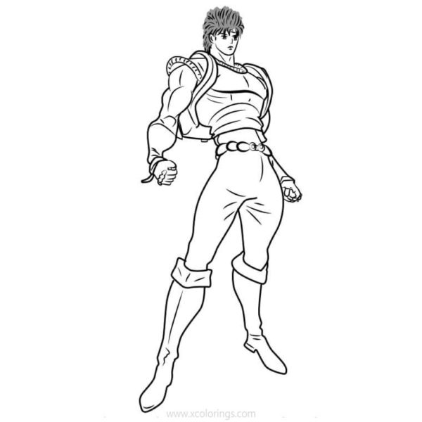 JoJo's Bizarre Adventure Coloring Pages Character - XColorings.com
