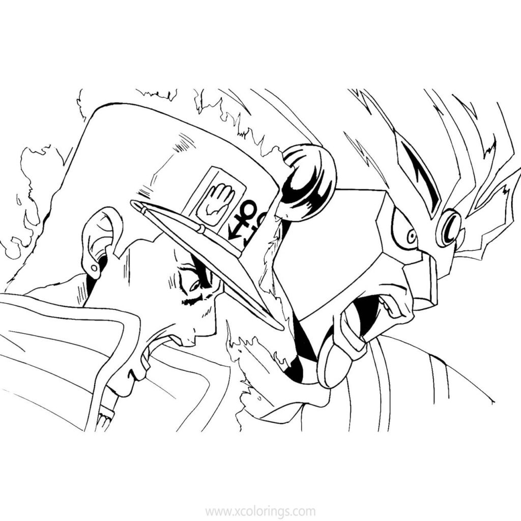 JoJo's Bizarre Adventure Coloring Pages Character - XColorings.com
