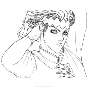 Dio from JoJo's Bizarre Adventure Coloring Pages - XColorings.com