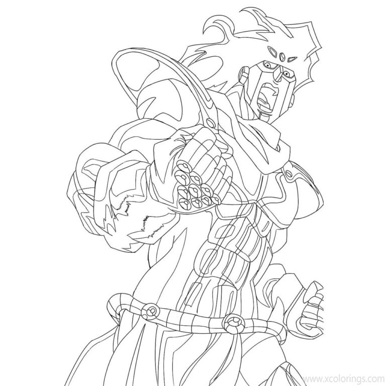 Dio from JoJo's Bizarre Adventure Coloring Pages - XColorings.com