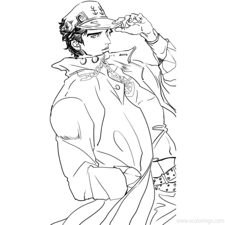 JoJo's Bizarre Adventure Coloring Pages Character - XColorings.com