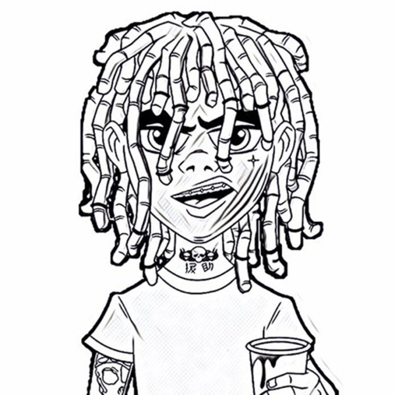 Lil Pump Coloring Pages - XColorings.com