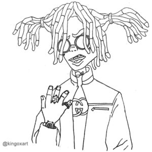 Lil Pump Coloring Pages - XColorings.com