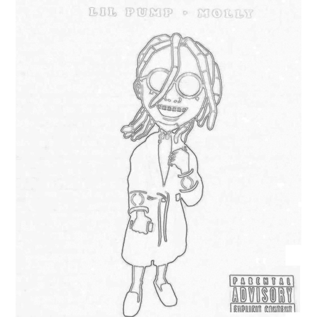 Cartoon Pages Lil Pump Coloring Pages