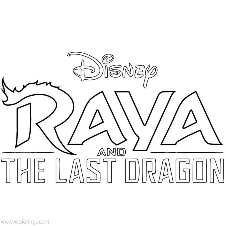 Raya And The Last Dragon Coloring Pages Outline - XColorings.com