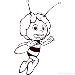 Miss Cassandra from Maya the Bee Coloring Pages - XColorings.com