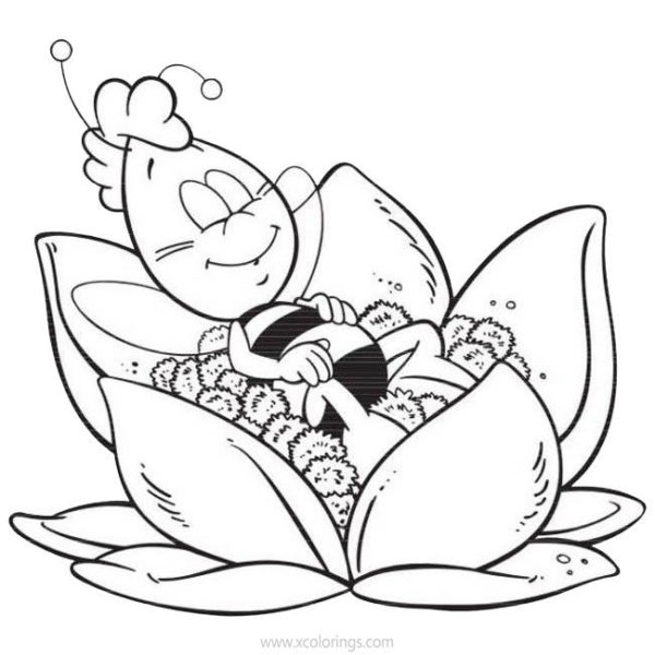 Maya The Bee Coloring Pages - XColorings.com