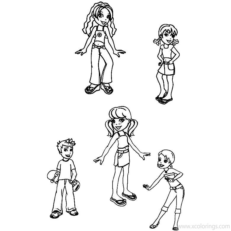 Polly Pocket and Friends Coloring Pages - XColorings.com