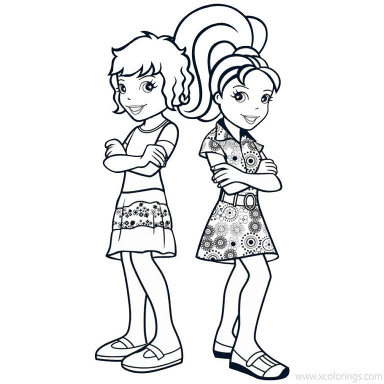 Polly Pocket Coloring Pages Black and White - XColorings.com