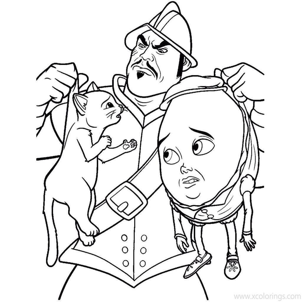 Puss in Boots Coloring Pages with King - XColorings.com