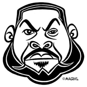 Rapper Ice Cube Coloring Pages from Michael Capo - XColorings.com