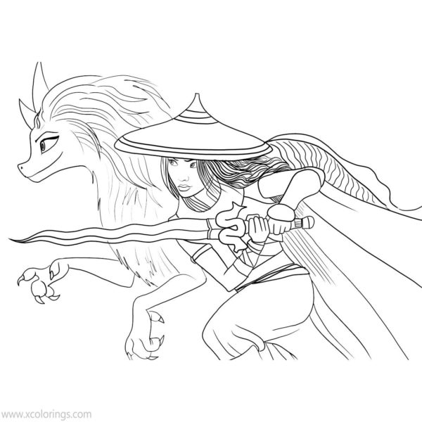 Raya And The Last Dragon Sisu Coloring Pages - XColorings.com