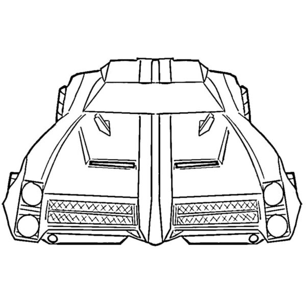 Rocket League Coloring Pages Octane the Racing Car - XColorings.com
