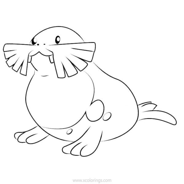 Sea King Pokemon Coloring Page Sketch Coloring Page