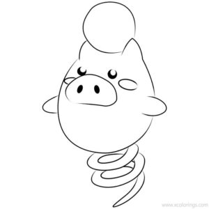 Hoothoot Pokemon Coloring Pages - XColorings.com