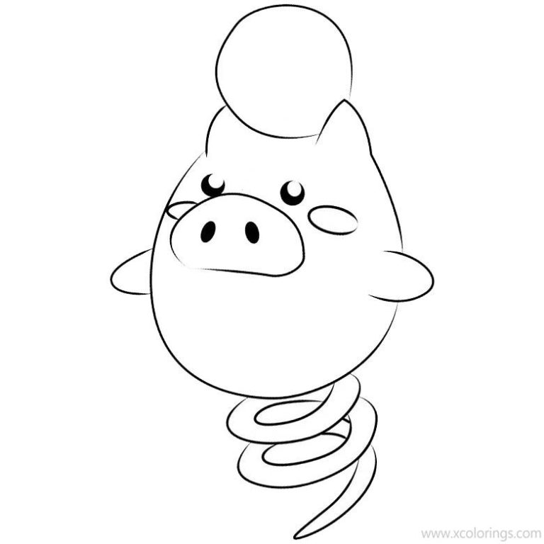Swablu Pokemon Coloring Pages - XColorings.com