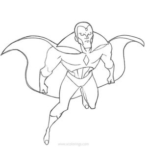 WandaVision Coloring Pages Vision and Scarlet Witch by jason muhr ...