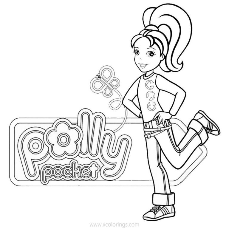 Polly Pocket Coloring Pages with Necklace - XColorings.com