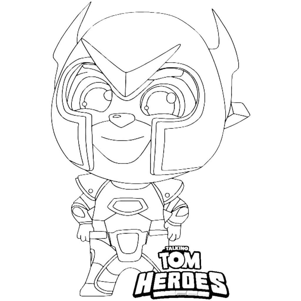 Talking Tom Heroes Coloring Pages Characters - XColorings.com