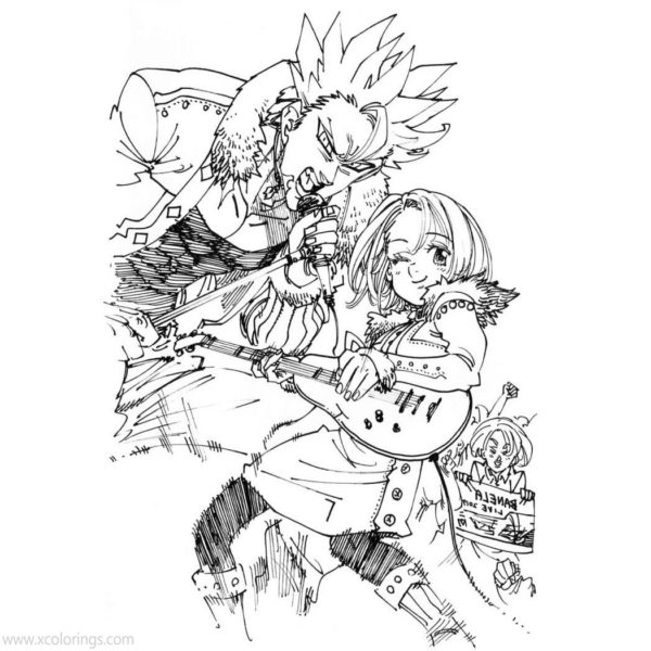 The Seven Deadly Sins Coloring Pages Character Ban - XColorings.com