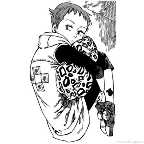 Escanor Coloring Page Coloring Pages