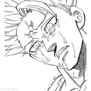 The Seven Deadly Sins Coloring Pages Nanatsu No Taizai Character Ban ...
