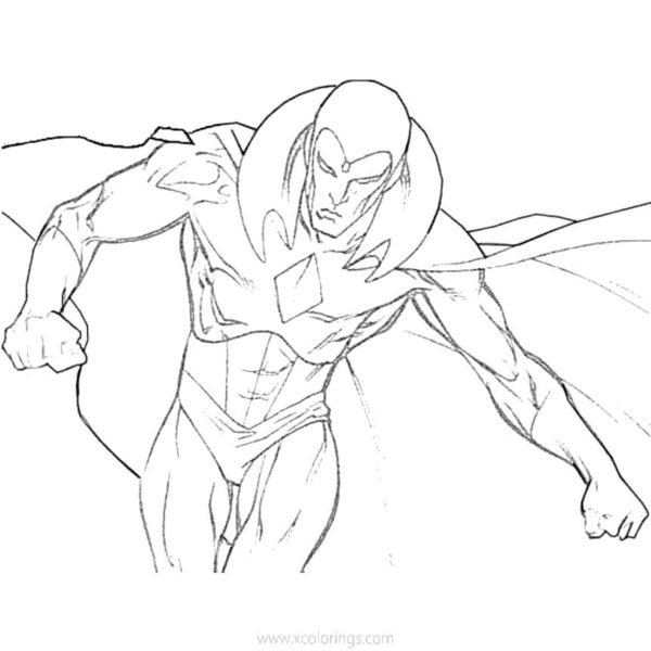 WandaVision Coloring Pages Scarlet Witch and Vision by BillWalko ...