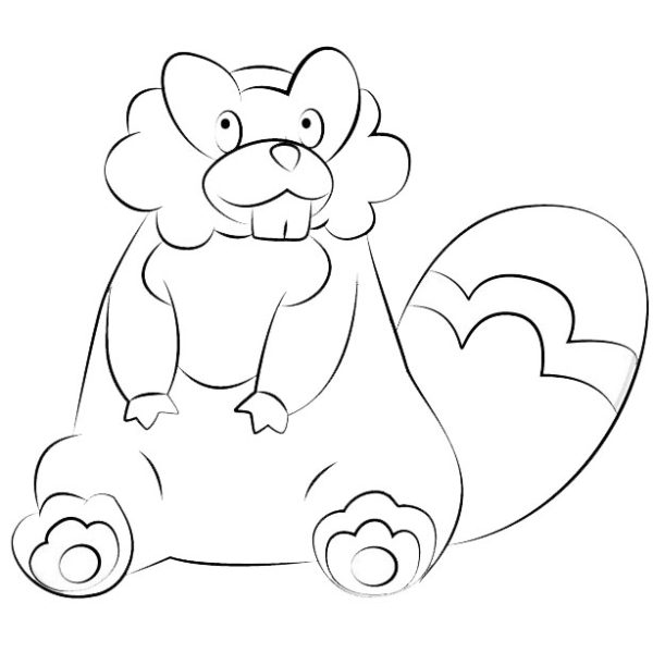 Pidgey from Pokemon Coloring Pages - XColorings.com