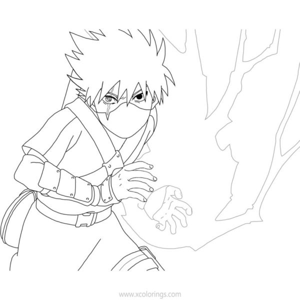 Hatake Kakashi Coloring Pages Printable - XColorings.com