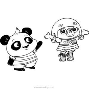 Chip and Potato Coloring Pages Totsy Tot Pug - XColorings.com
