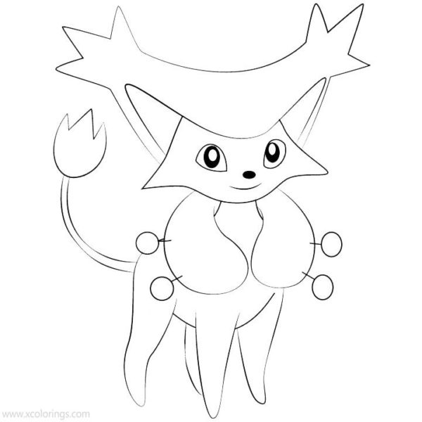 Deerling Pokemon Go Coloring Pages - XColorings.com