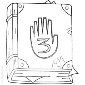 Gravity Falls Bill Cipher Coloring Pages - XColorings.com