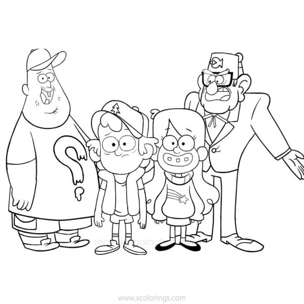 Gravity Falls Bill Cipher Coloring Pages - XColorings.com