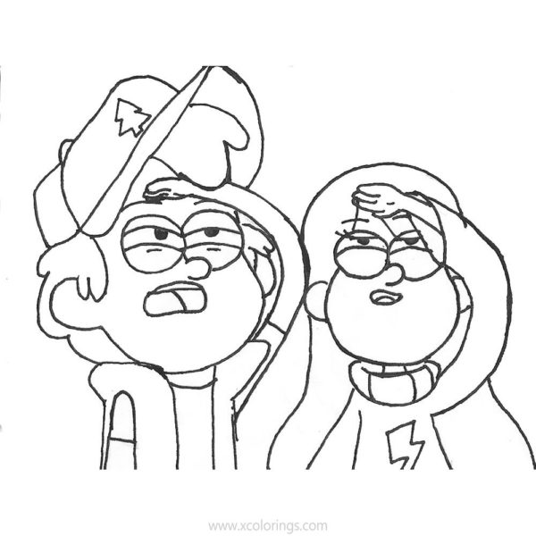 Gravity Falls Coloring Pages Soos - XColorings.com