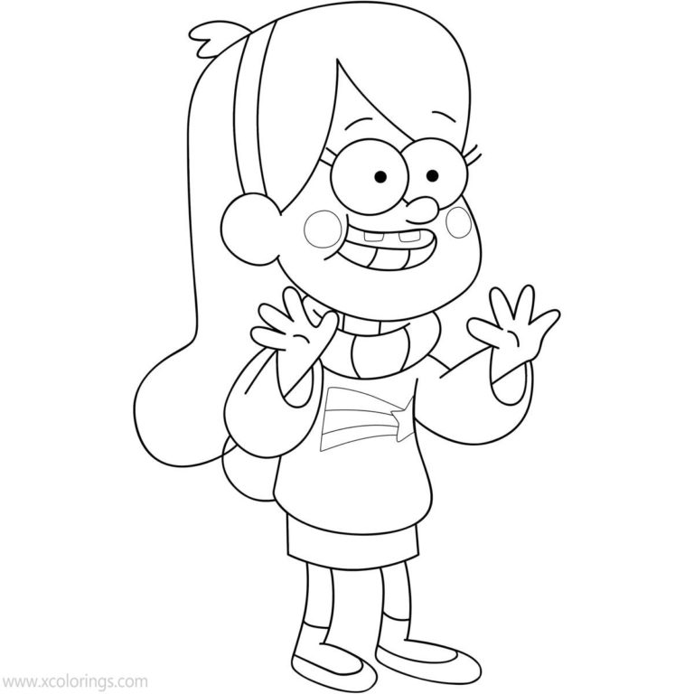 Mabel from Gravity Falls Coloring Pages - XColorings.com
