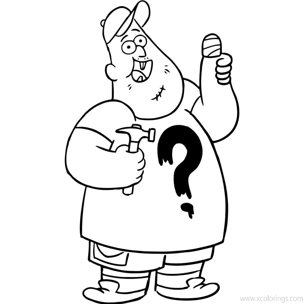 Gravity Falls Coloring Pages Dipper Mabel Uncle Stan and Soos ...