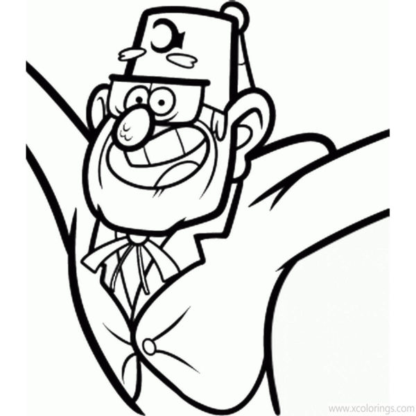 Gravity Falls Coloring Pages Dipper Mabel Uncle Stan and Soos ...