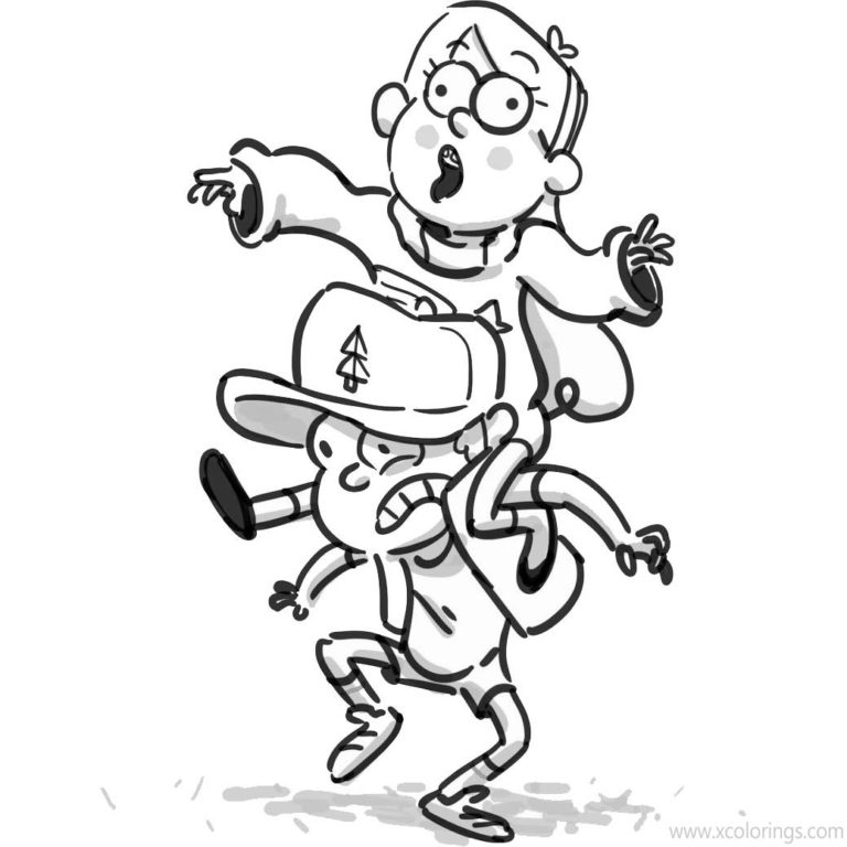 Gravity Falls Bill Cipher Coloring Pages - XColorings.com