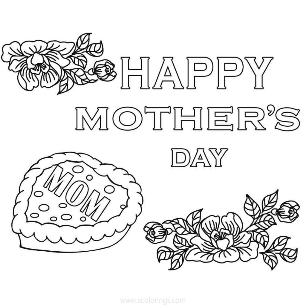 Mother's Day Tea Coloring Pages - XColorings.com