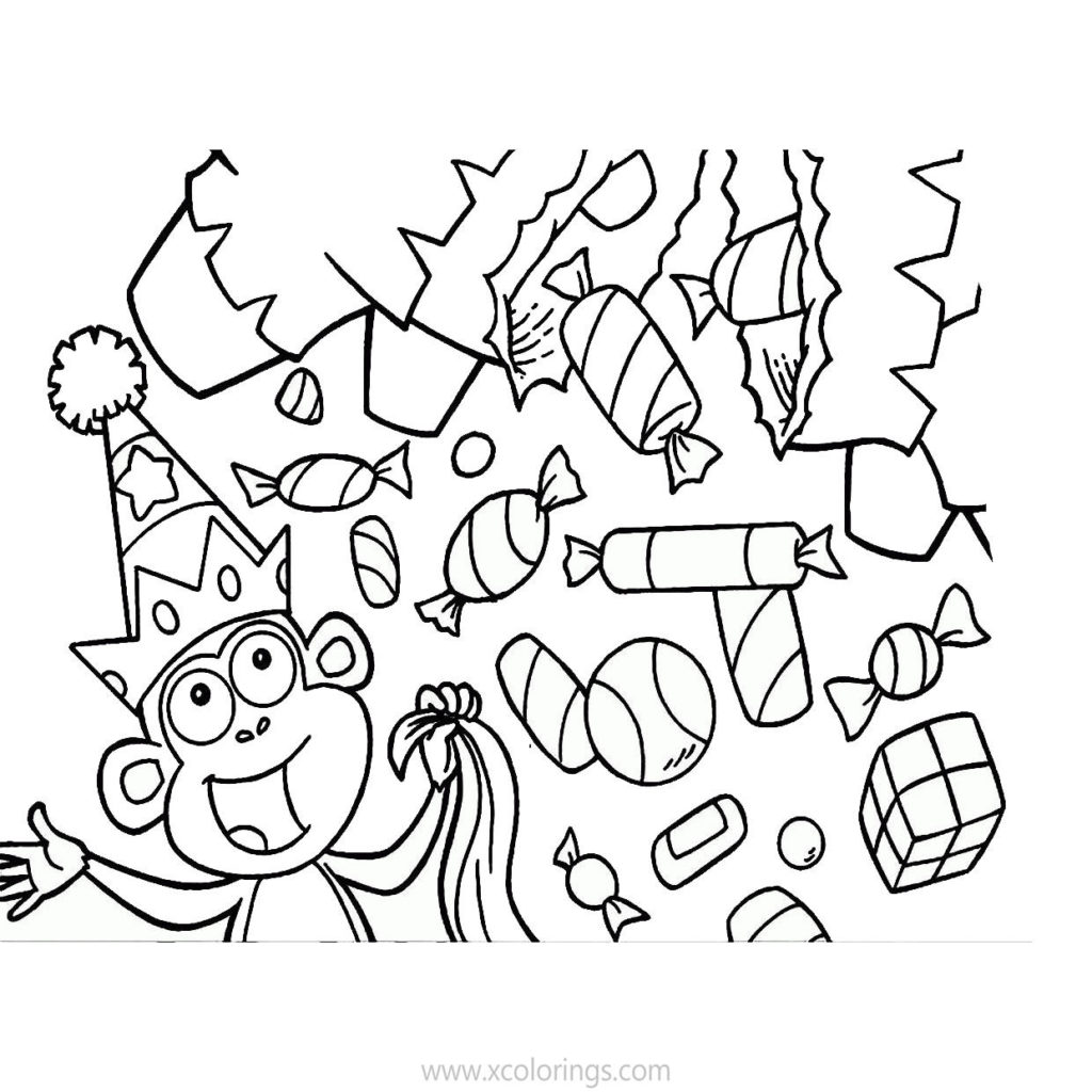 Christmas Candyland Coloring Pages Princess Lolly - XColorings.com