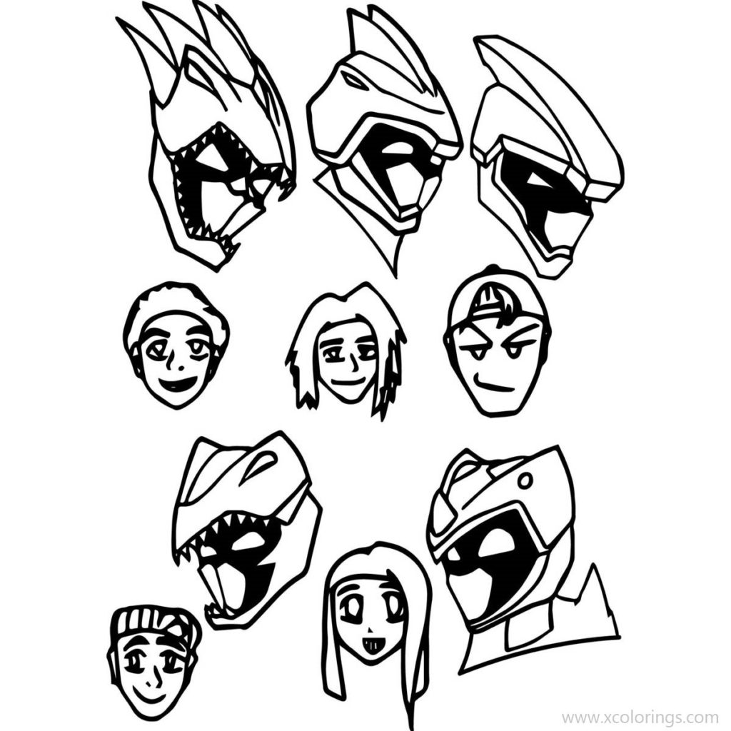 Power Rangers Dino Charge Coloring Pages Megazord Dino - XColorings.com