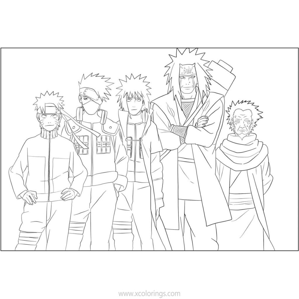 Hatake Kakashi Coloring Pages Printable - XColorings.com